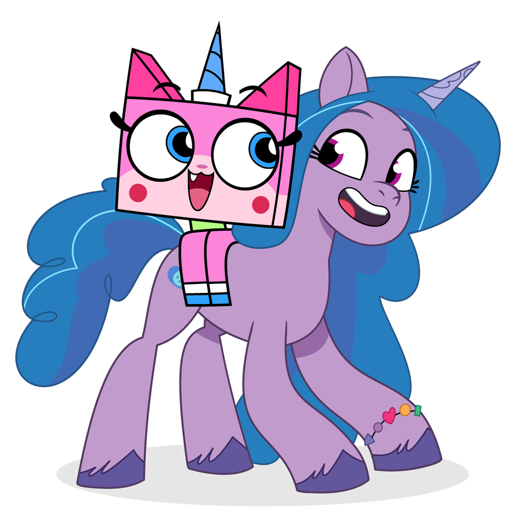 #3061494 - safe, artist:grapefruit-face, izzy moonbow, cat, pony ...