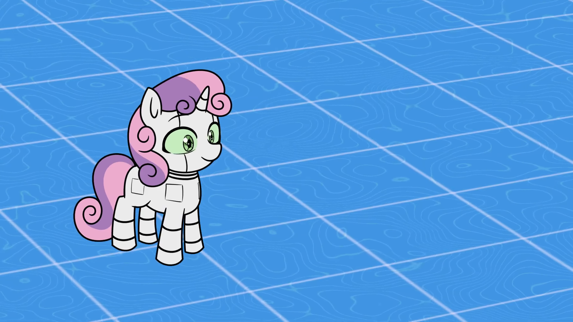 #3061831 - safe, artist:makaryo, sweetie belle, gynoid, pony, robot ...