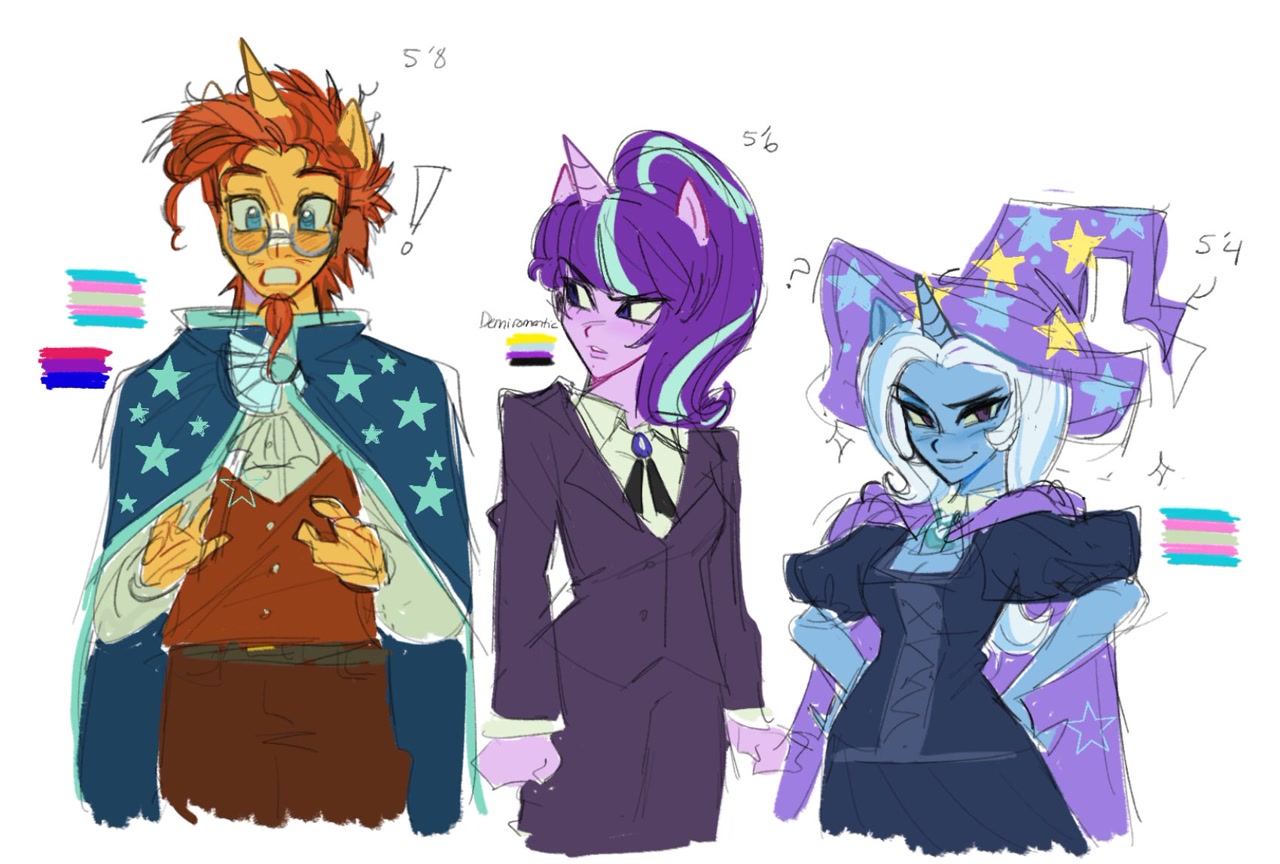 #3062930 - safe, artist:darkzombiez, starlight glimmer, sunburst ...