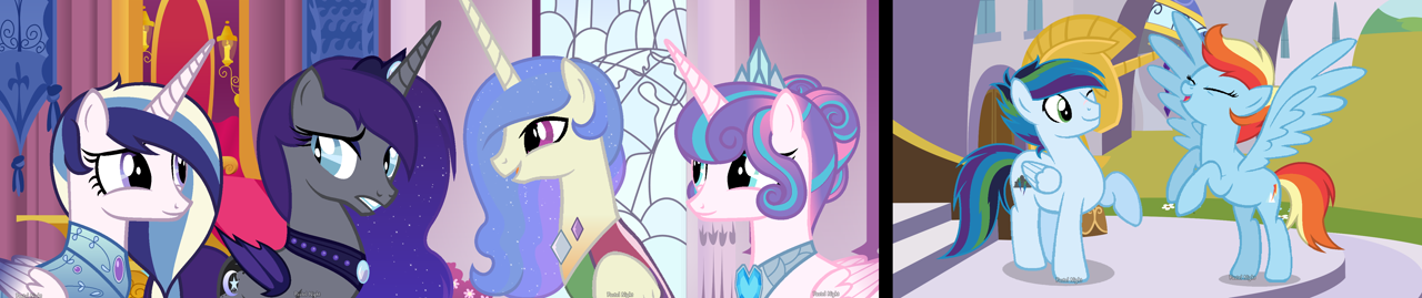 #3063180 - safe, artist:pastelnightyt, princess flurry heart, oc, oc:chrysanthemum, oc:crystal ...