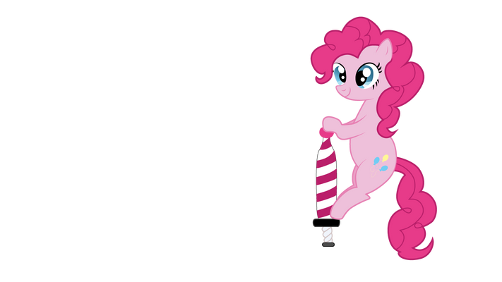#3063790 - safe, artist:zeilfication, pinkie pie, pogo stick, simple ...