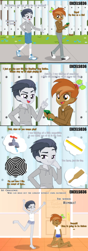 #3064637 - questionable, artist:excelso36, button mash, rumble, human ...