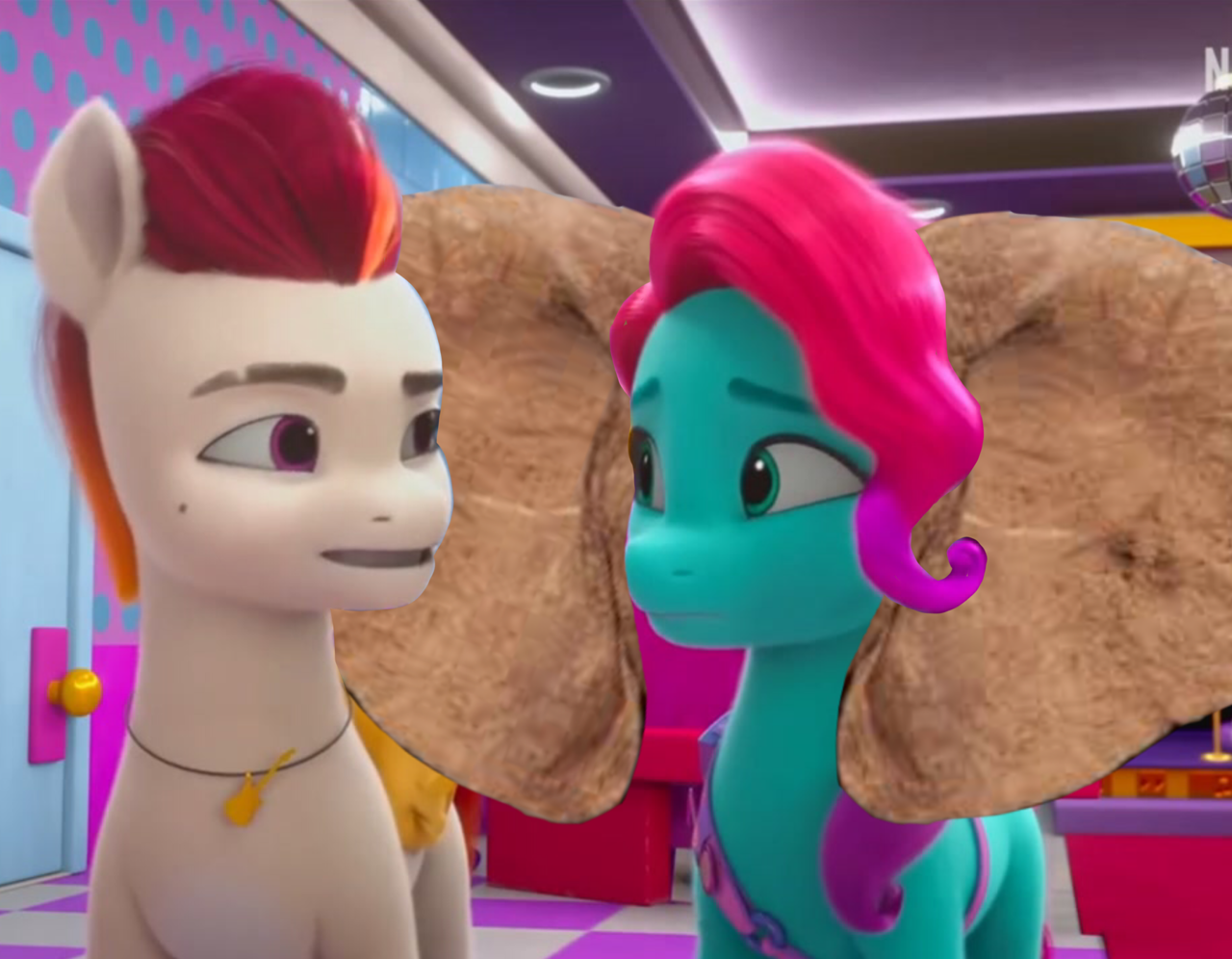 #3064690 - safe, edit, edited screencap, screencap, jazz hooves, rocky ...