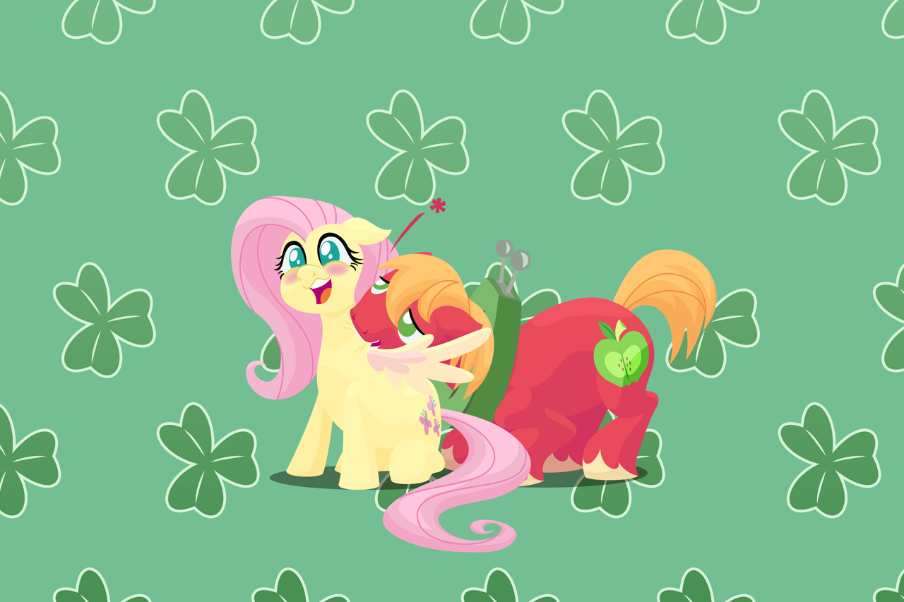#3065655 - safe, anonymous artist, big macintosh, fluttershy, earth ...