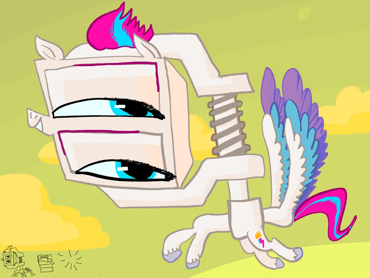 #3055951 - safe, artist:ja0822ck, zipp storm, pegasus, pony, g5, .zip, name pun, not salmon, pun ...