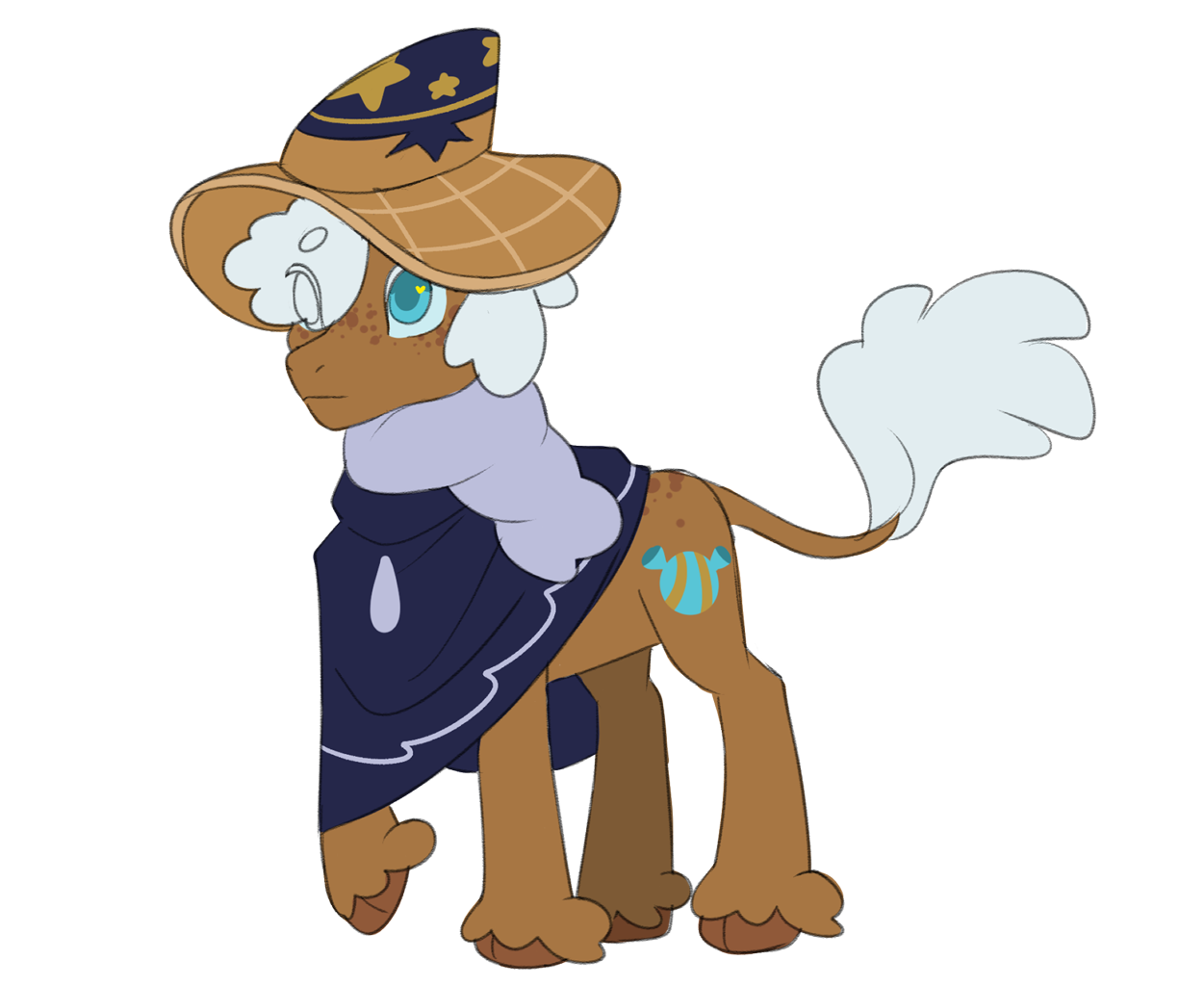 #3067721 - safe, artist:hibiscuit-rose, earth pony, pony, blue eyes ...