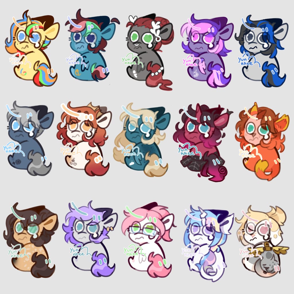 #3068425 - safe, artist:yun_nhee, part of a set, oc, oc:midnight blossom, oc:sugar morning, oc ...