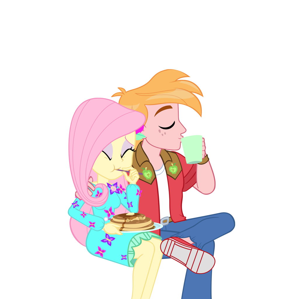 #3069512 - safe, anonymous artist, big macintosh, fluttershy, human, equestria girls, g4, my ...