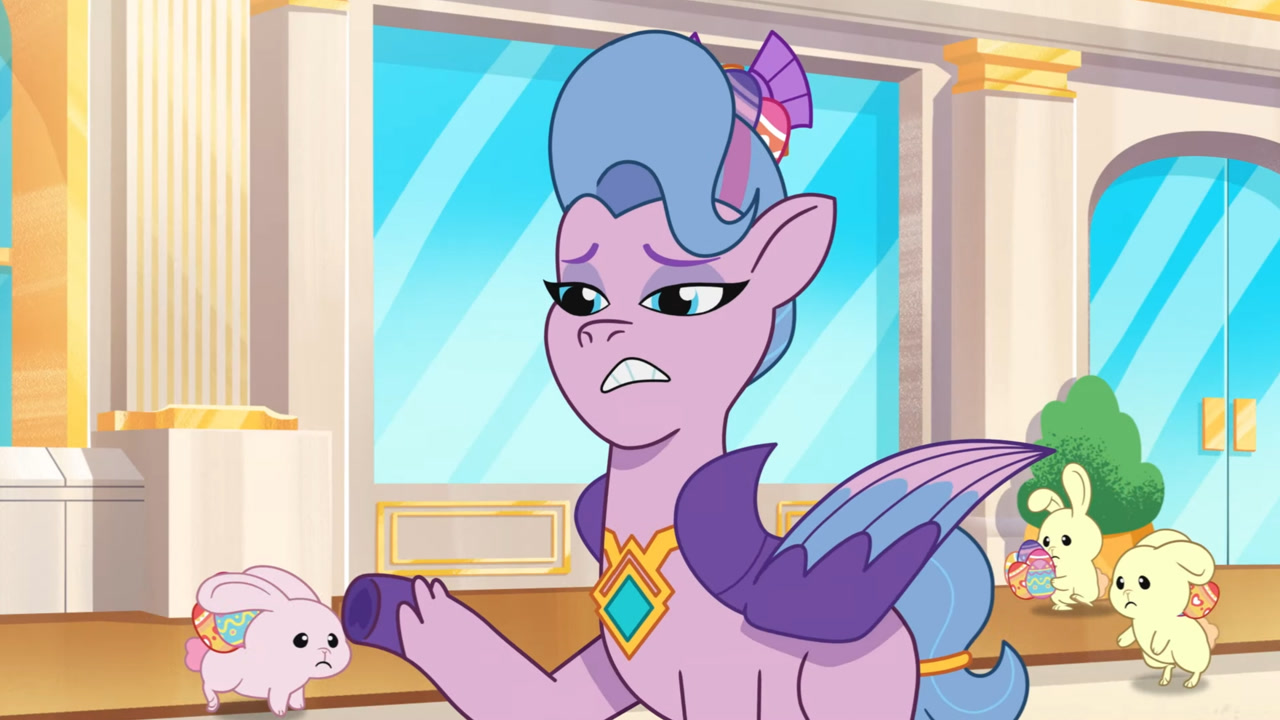 #3069627 - safe, screencap, queen haven, pegasus, pony, rabbit, g5, my ...