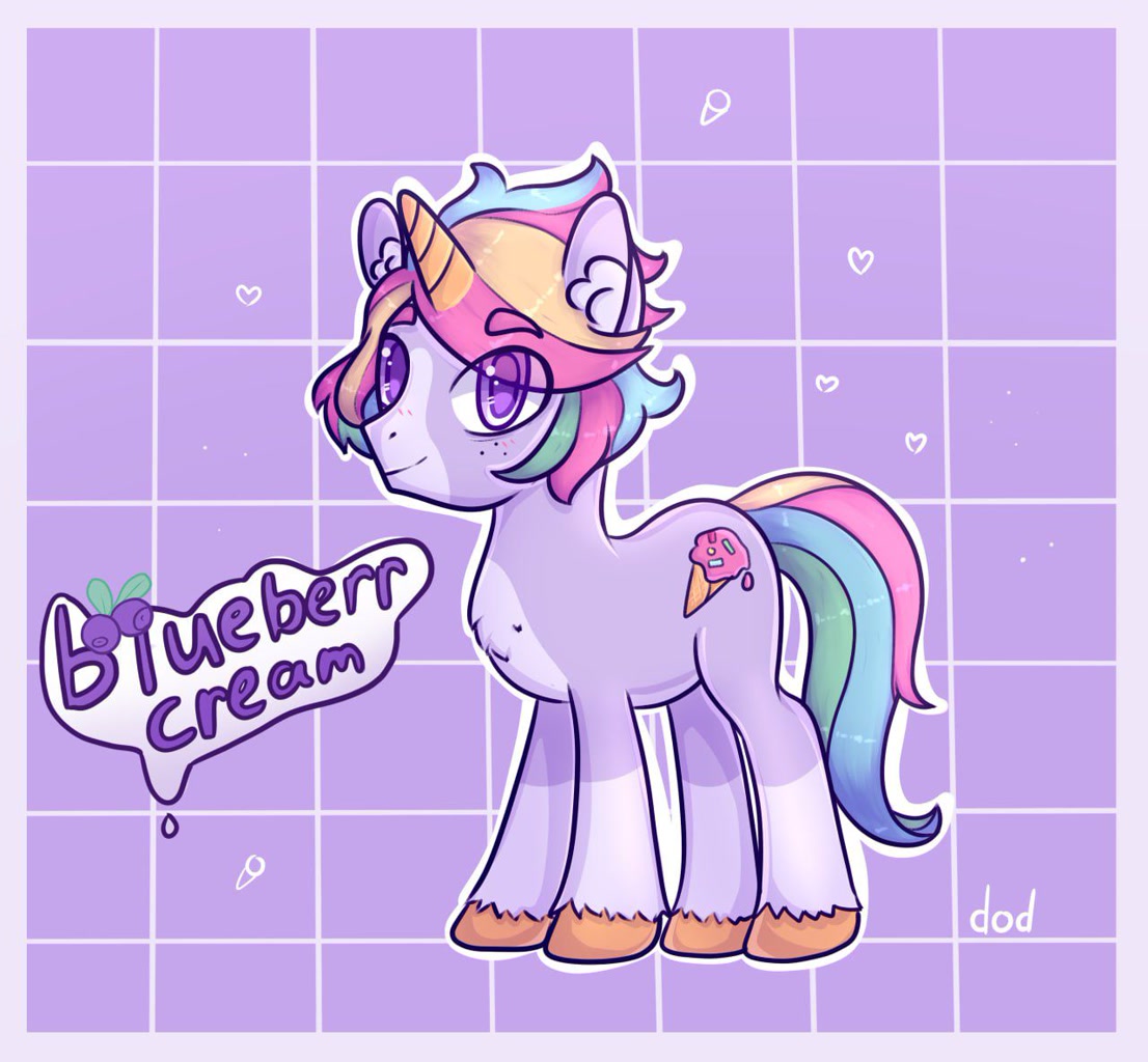 #3069697 - safe, artist:dod_reallycreamy, oc, oc only, oc:blueberry ...