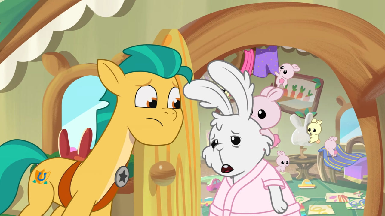 #3070189 - safe, screencap, eggmund bunny, hitch trailblazer, earth ...