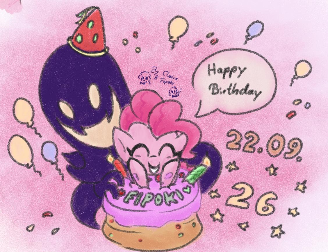 #3071964 - safe, artist:fipoki, pinkie pie, earth pony, pony, g4 ...