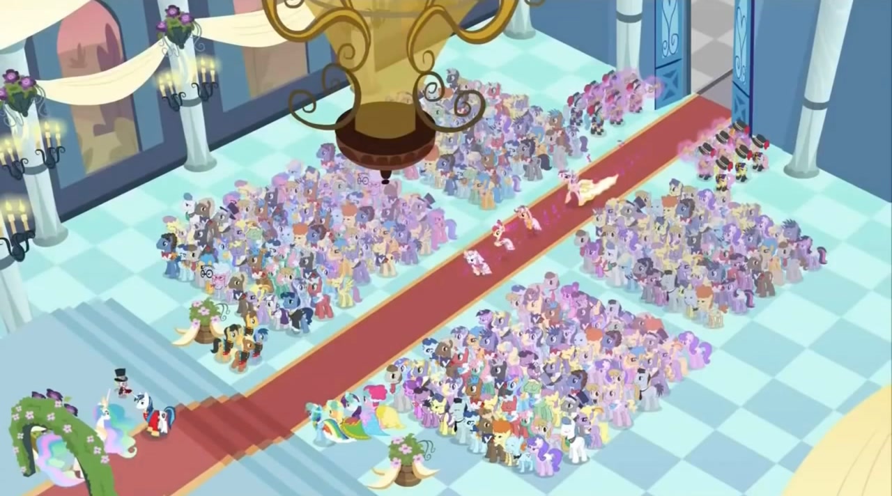 #3072589 - safe, screencap, amethyst star, apple bloom, applejack, bright ballad, bruce mane ...