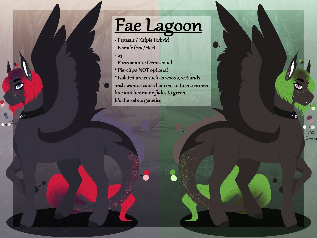 #3056189 - safe, artist:inisealga, oc, oc only, oc:fae lagoon, hybrid ...