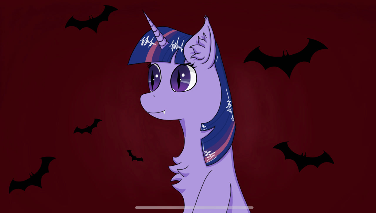 #3056501 - safe, artist:nismorose, twilight sparkle, bat, bat pony, bat pony unicorn, hybrid ...