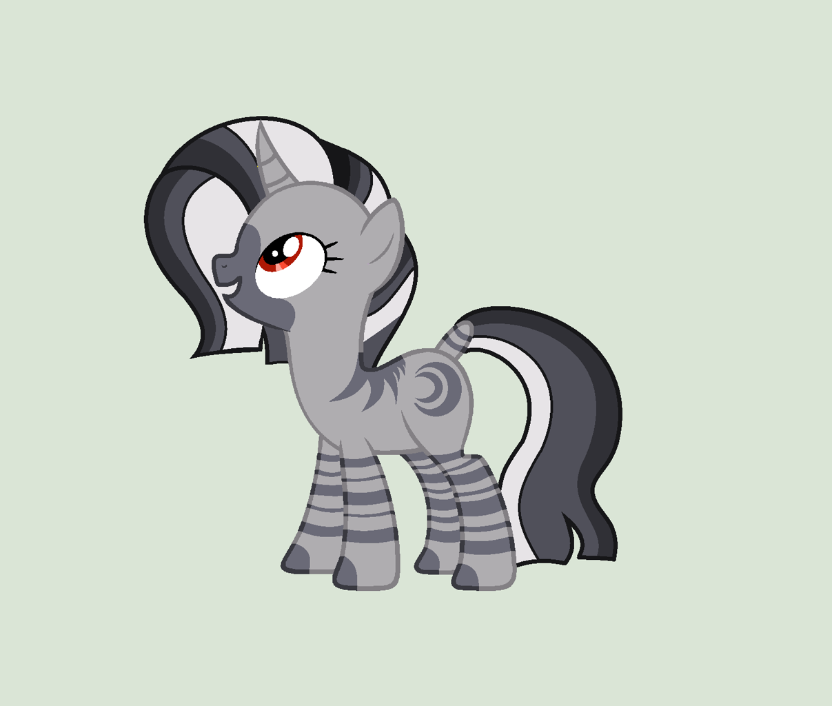 #3073239 - safe, artist:roseloverofpastels, oc, oc:zara, hybrid, zony ...