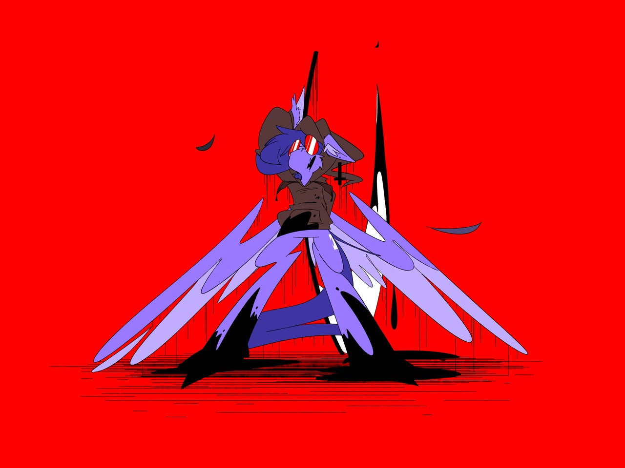 #3057717 - safe, artist:burgivore, oc, oc only, oc:vylet, pegasus, pony ...