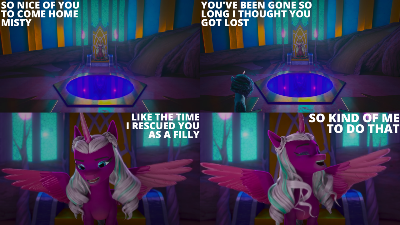 #3058643 - safe, edit, edited screencap, editor:quoterific, screencap, misty brightdawn, opaline ...