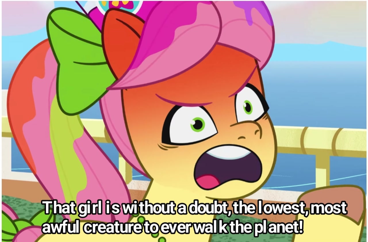 #3058816 - safe, edit, edited screencap, screencap, posey bloom, earth ...