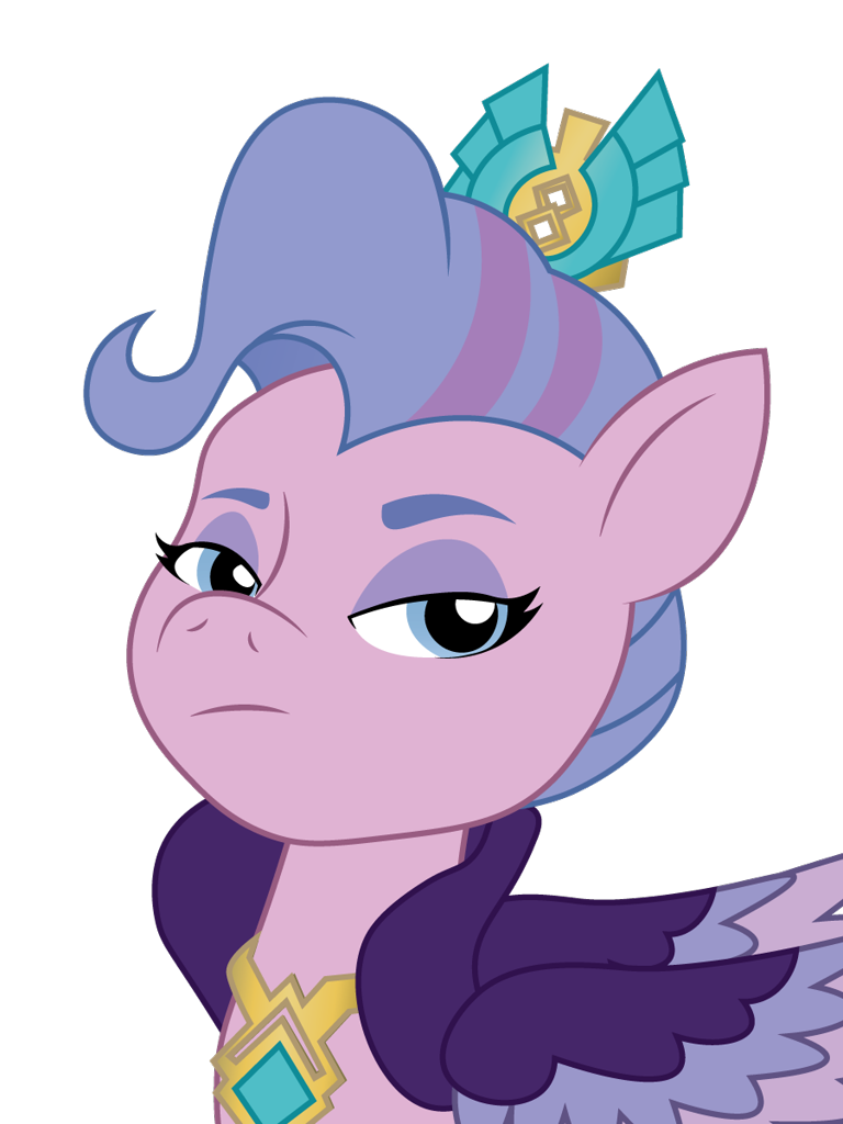 #3059229 - safe, artist:prixy05, queen haven, pegasus, pony, g5, bust, portrait, simple ...