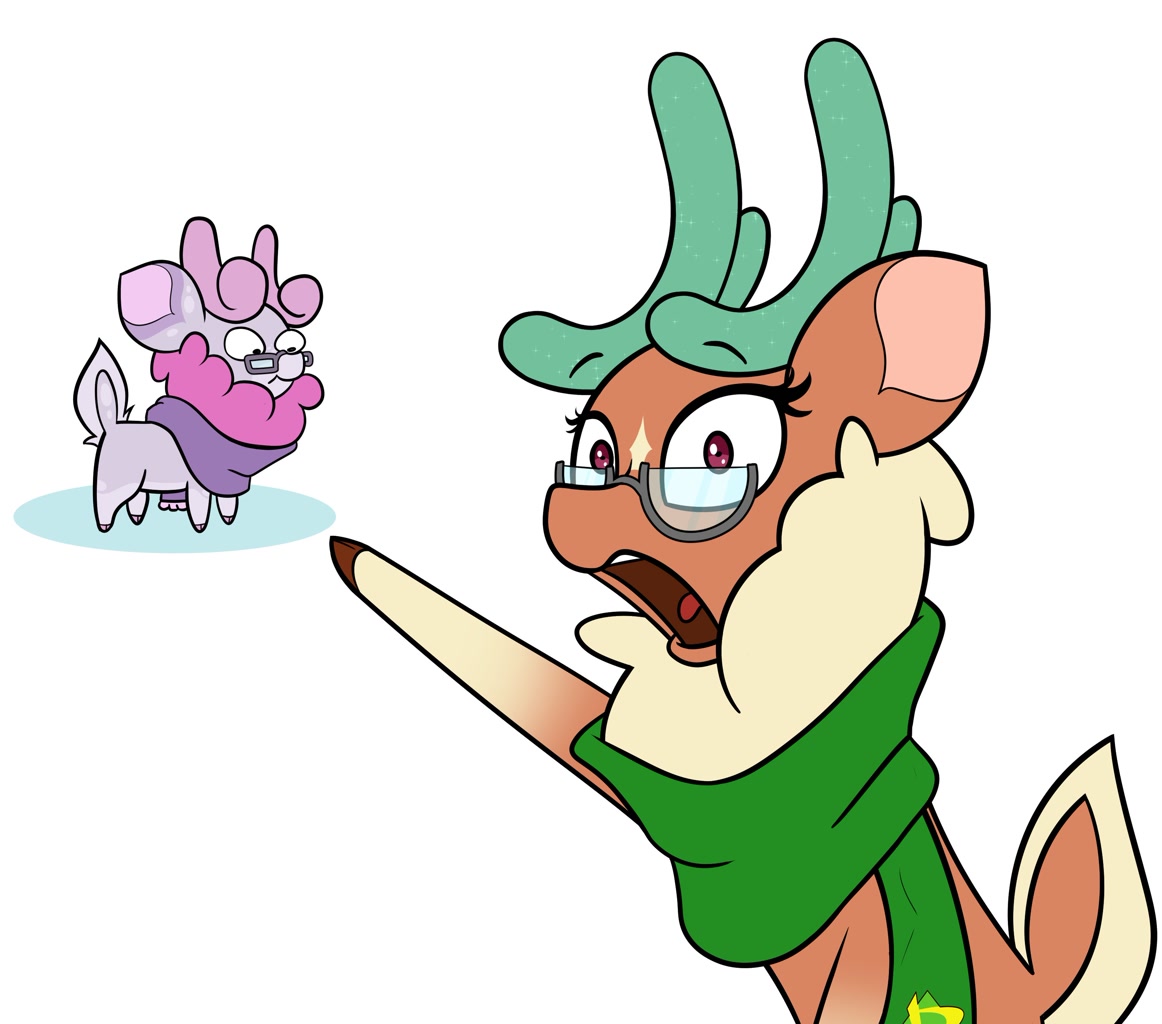 #3059318 - safe, artist:mrneo, cashmere (tfh), oc, oc:mohair, deer ...