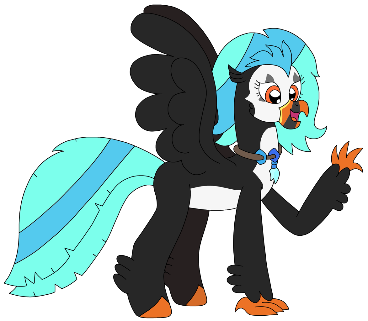 #3059726 - safe, artist:supahdonarudo, oc, oc only, oc:icebeak, classical hippogriff, hippogriff ...