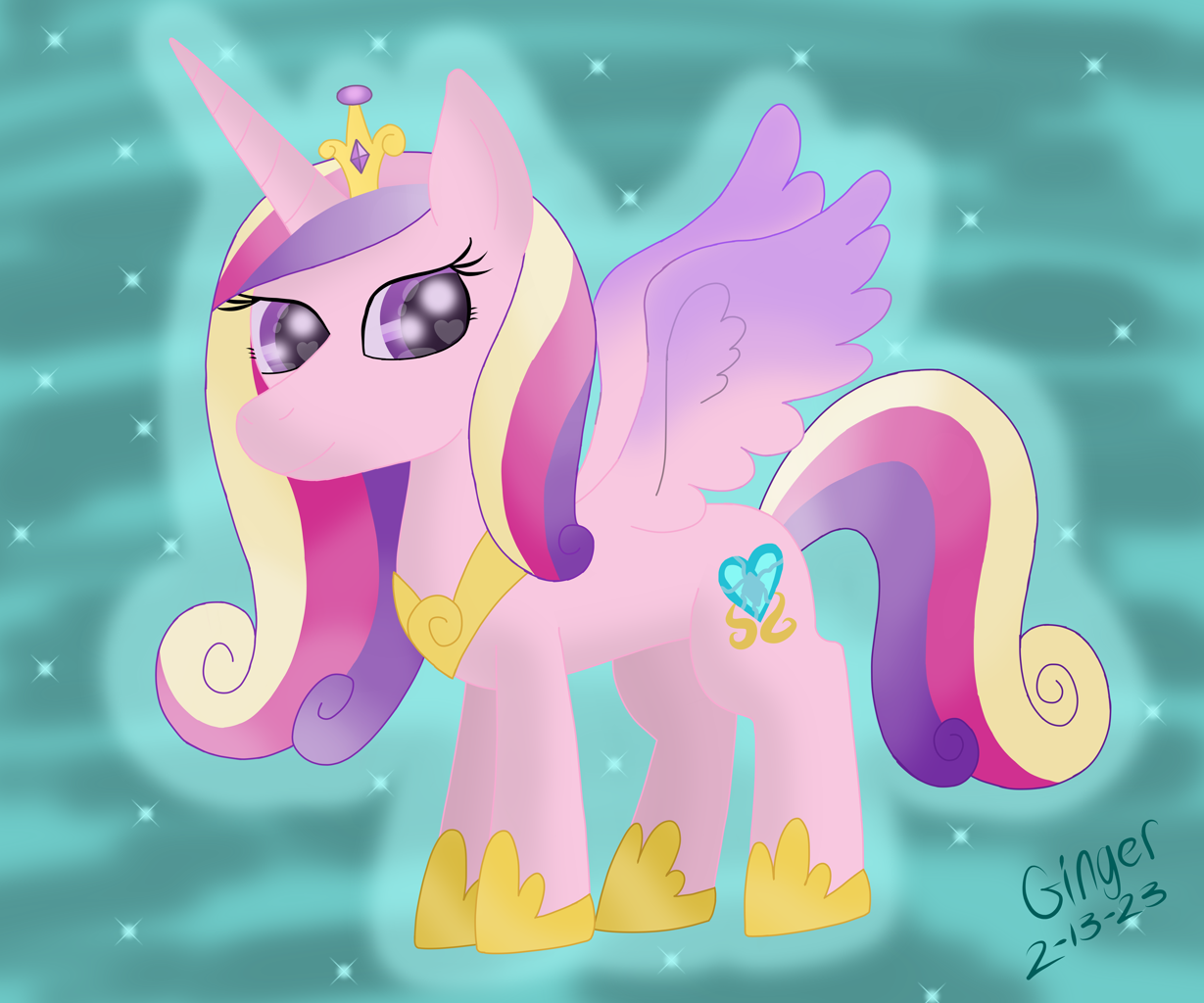 #3060028 - safe, artist:gingerdemonkitten666, princess cadance, alicorn ...