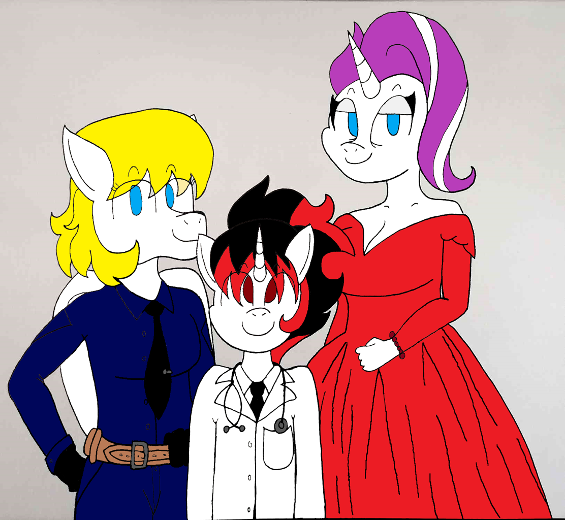 #3074501 - safe, artist:spoopygirl, color edit, edit, editor:zaknel, oc, oc only, oc:pink hugs ...