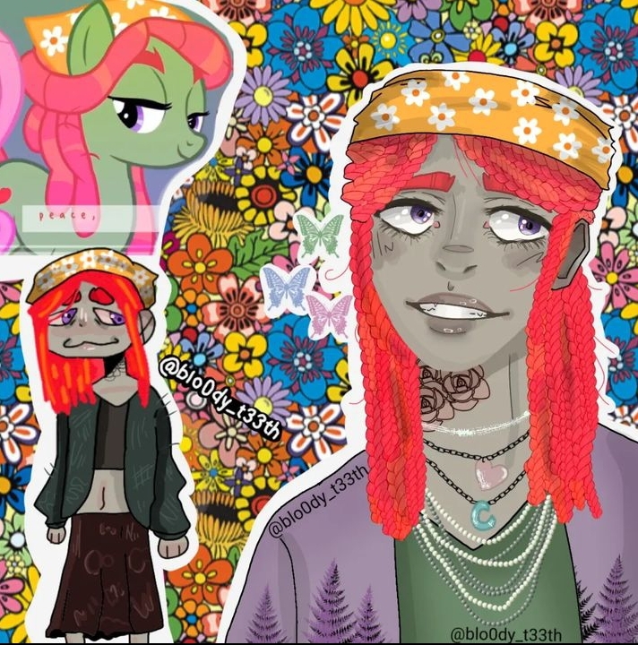 #3074591 - safe, artist:blo0dy_t33th, tree hugger, earth pony, human ...