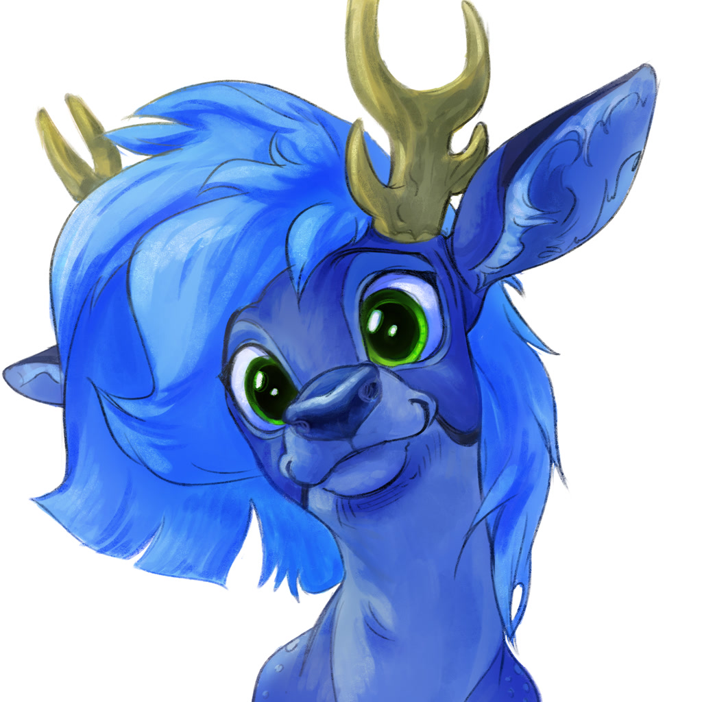 #3075709 - safe, artist:beherelongtime, oc, oc only, deer, simple ...
