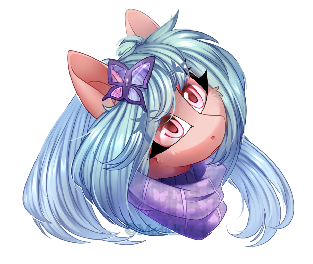 #3076584 - safe, artist:mediasmile666, oc, oc only, clothes, eye ...