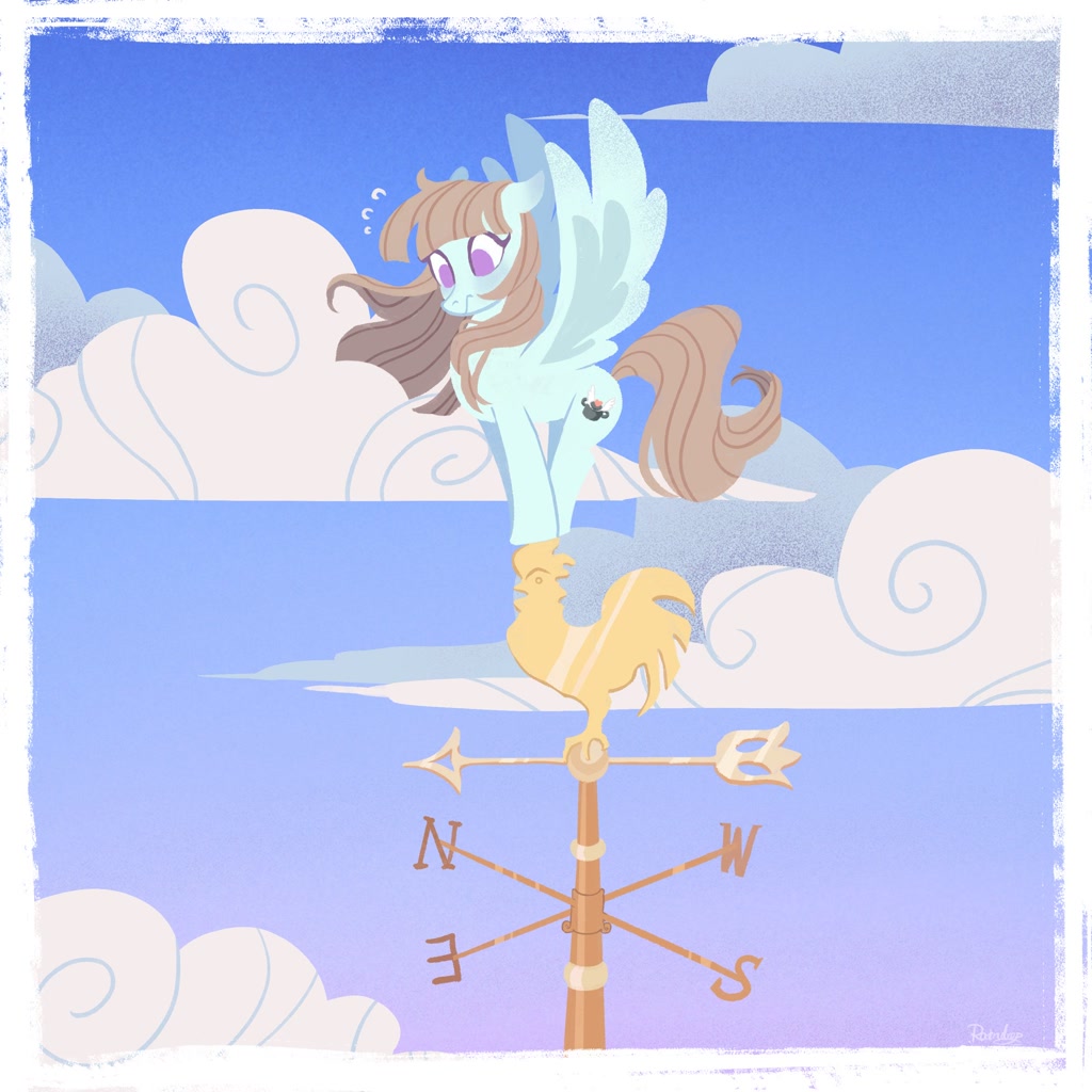 #3076926 - safe, artist:raindrophalo, oc, oc only, pegasus, pony, commission, female, high res ...