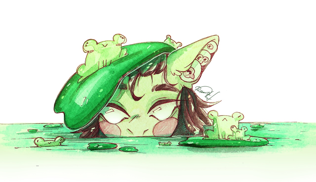 #3077120 - safe, artist:dorry, oc, oc only, frog, pony, body horror ...