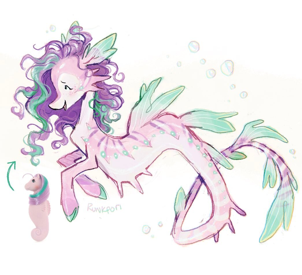 #3077597 - safe, artist:lutraviolet, sea breeze (sea pony), oc, oc only ...