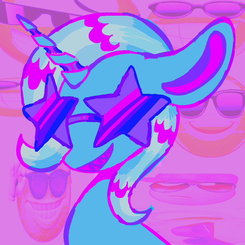 #3104980 - safe, artist:webkinzworldz, trixie, pony, unicorn, g4, meme, sharp teeth, smiling ...