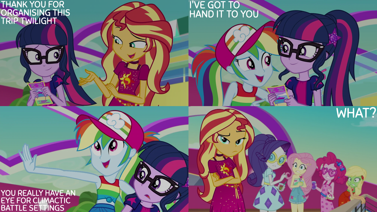 #3105175 - safe, edit, edited screencap, editor:quoterific, screencap, applejack, fluttershy ...