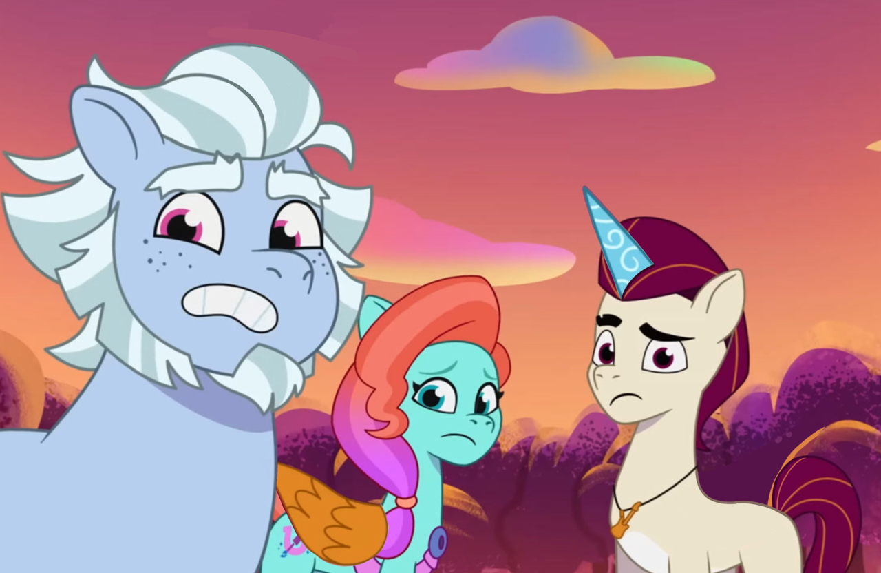 #3105195 - safe, edit, edited screencap, screencap, alphabittle blossomforth, jazz hooves, rocky ...