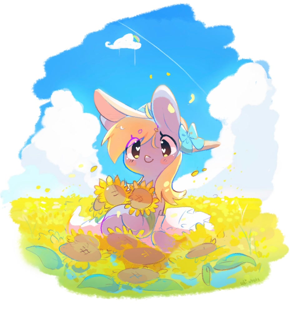 #3107670 - safe, artist:bubbletea, derpy hooves, pegasus, pony, g4 ...