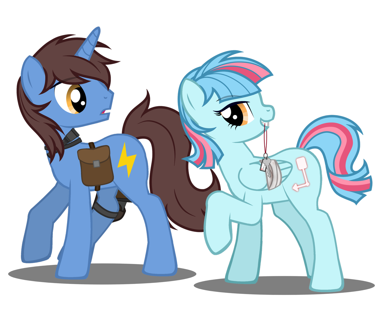 #3108725 - safe, artist:equestria secret guard, oc, oc only, oc:forest gorge, oc:frozen flash ...