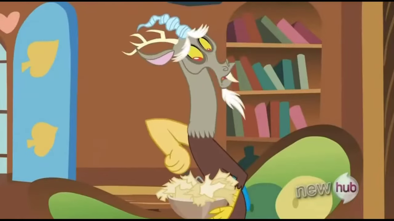 #3108835 - safe, screencap, discord, fluttershy, draconequus, pegasus ...