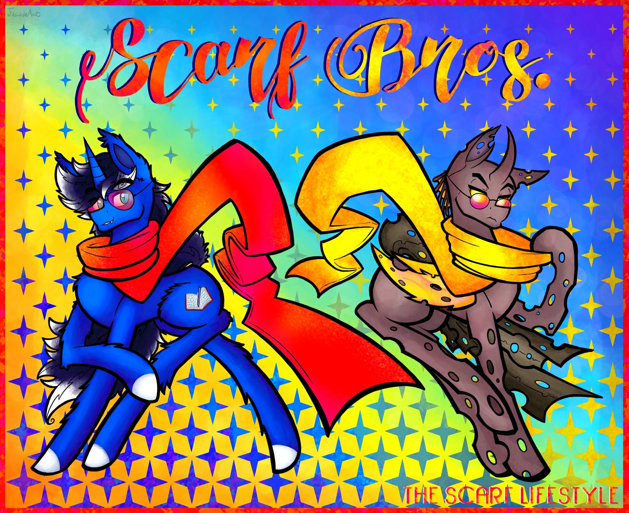 #3110080 - safe, artist:facadeart, oc, oc:night reader, oc:trex vyrax ...