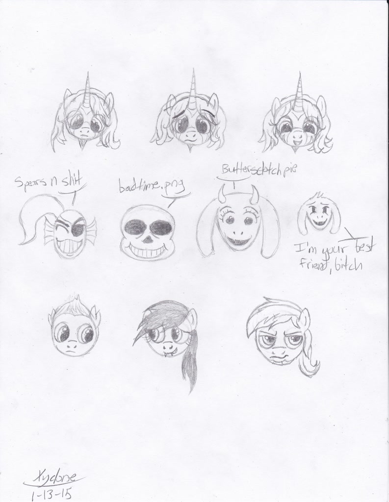 #3078491 - safe, artist:xyclone, oc, oc:violet dawn, oc:xyclone, pony, unicorn, asriel dreemurr ...