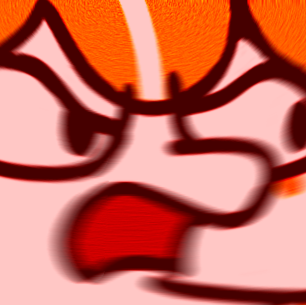 #3078788 - safe, artist:fluttershank, oc, oc:orange sherbet, pony, angry, close-up, grainy, open ...