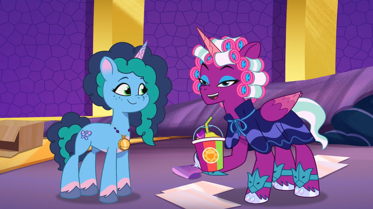 #3110829 - safe, screencap, misty brightdawn, opaline arcana, alicorn, pony, unicorn, g5, my ...