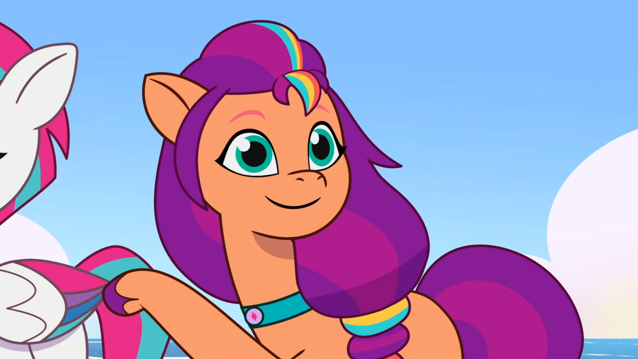 #3110989 - safe, screencap, sunny starscout, zipp storm, earth pony, pegasus, pony, g5, my ...