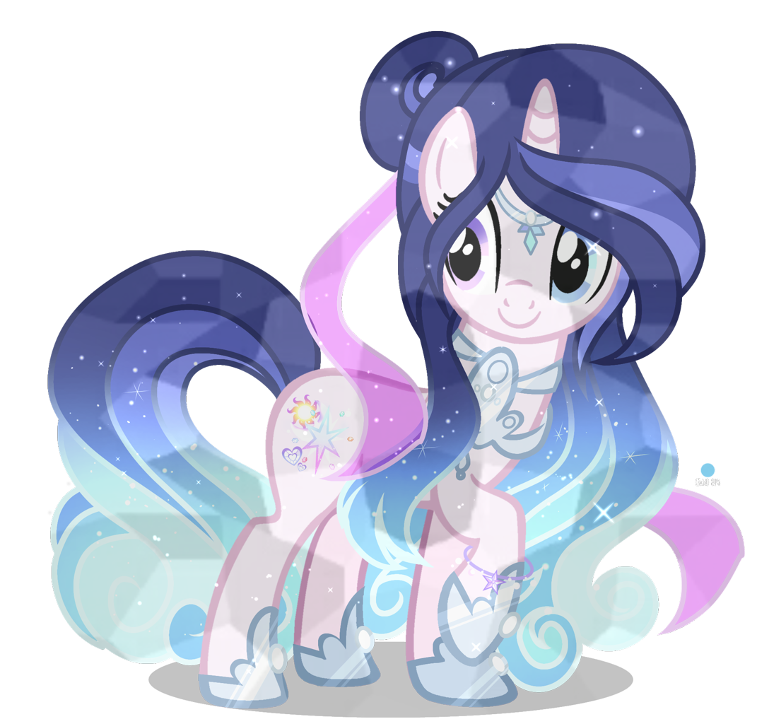 #3111311 - safe, artist:harmonyvitality-yt, oc, oc only, crystal pony, pony, unicorn, base used ...
