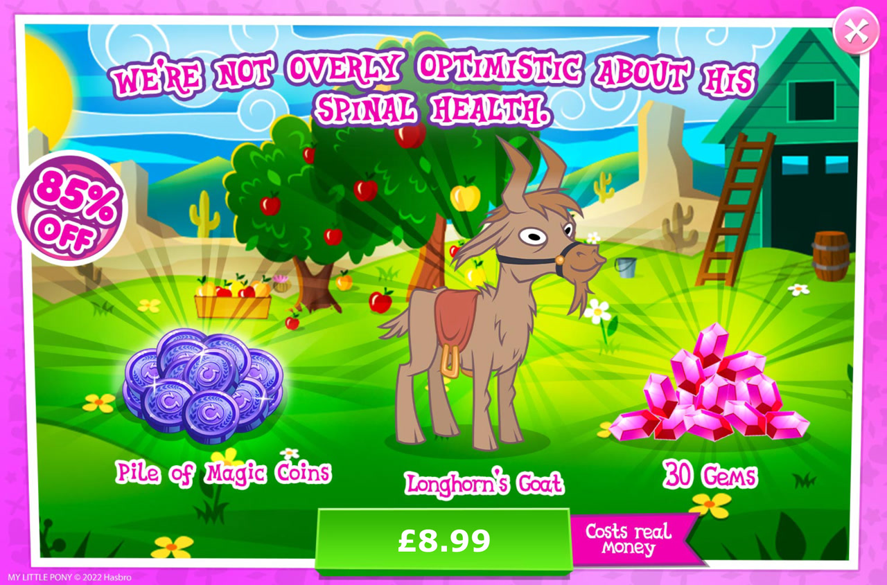 #3111337 - safe, gameloft, idw, grithorn, goat, g4, my little pony ...