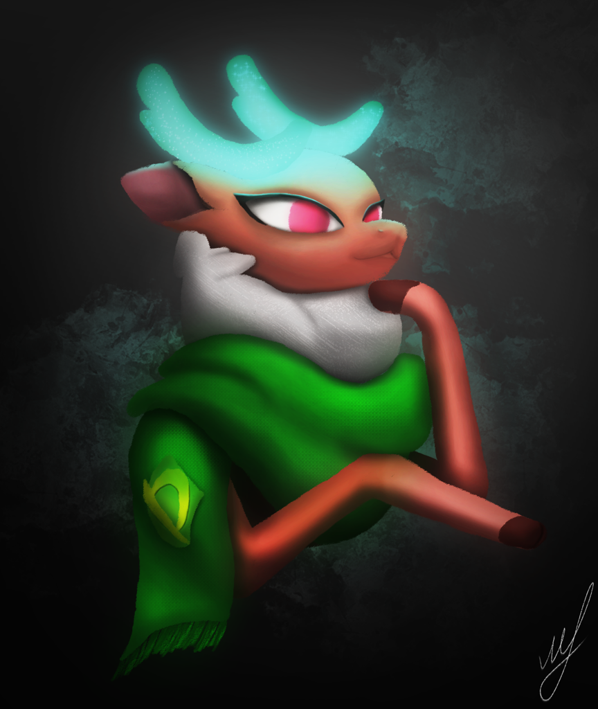 #3111601 - safe, artist:retro0range, cashmere (tfh), deer, reindeer ...