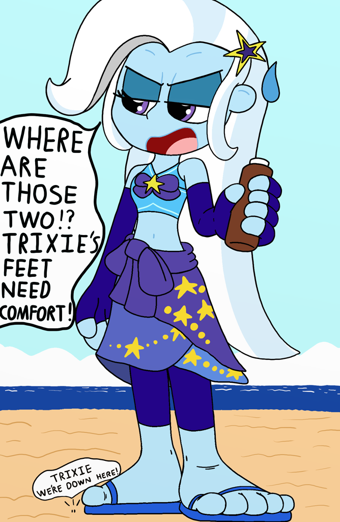 #3112110 - safe, artist:tenebrousmelancholy, trixie, human, equestria ...