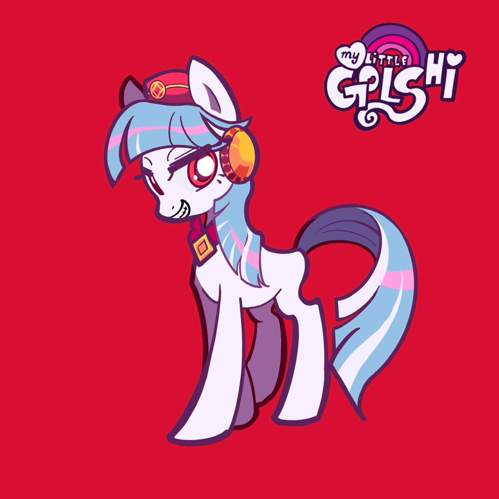 #3112547 - safe, artist:ふじの, earth pony, pony, anime, crossover, female ...